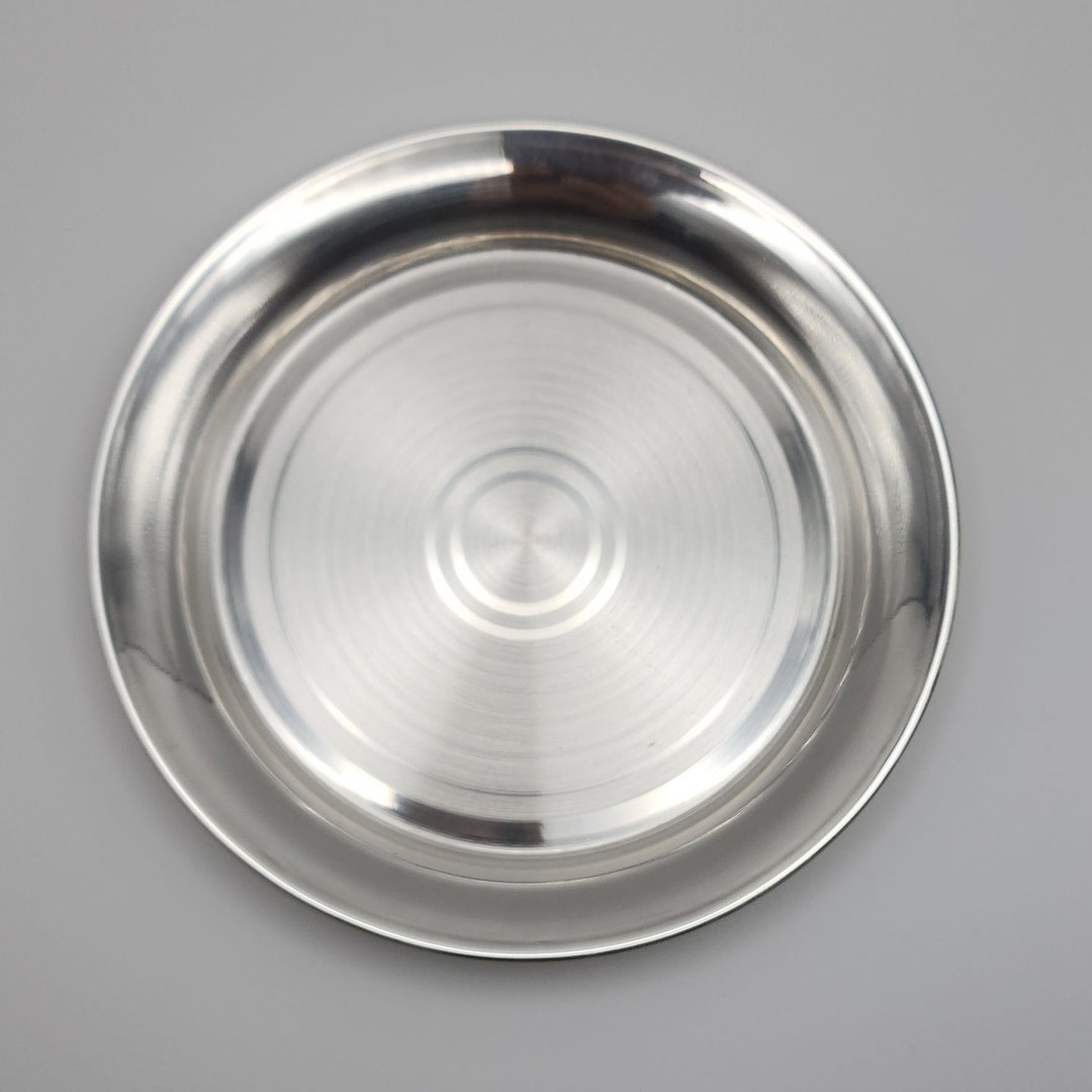 999 Pure Silver Plate/thali | 5 Inches Diameter - Etsy