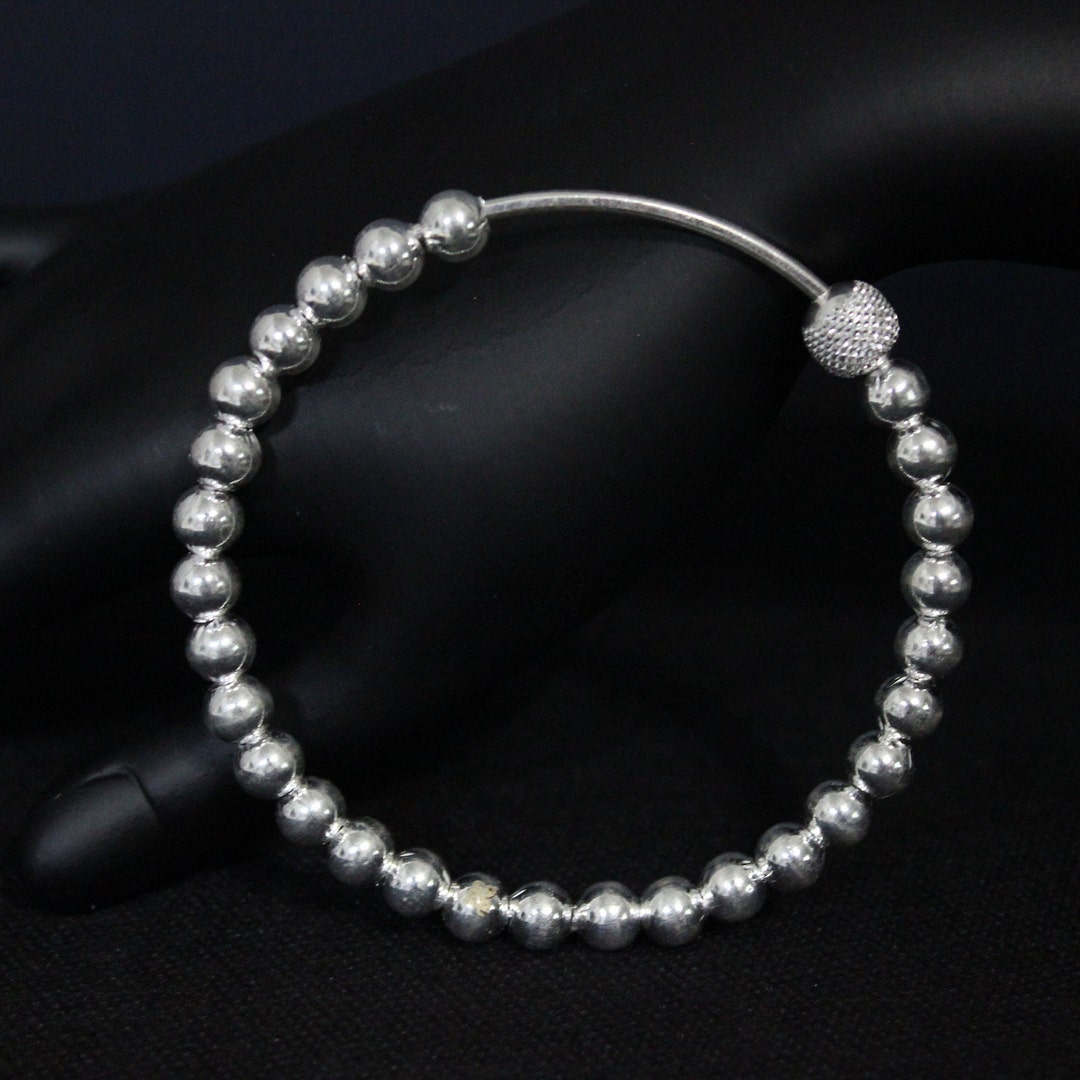 600 Silver Jaap Kada Punjabi/sikh Kada With 29 Beads - Etsy