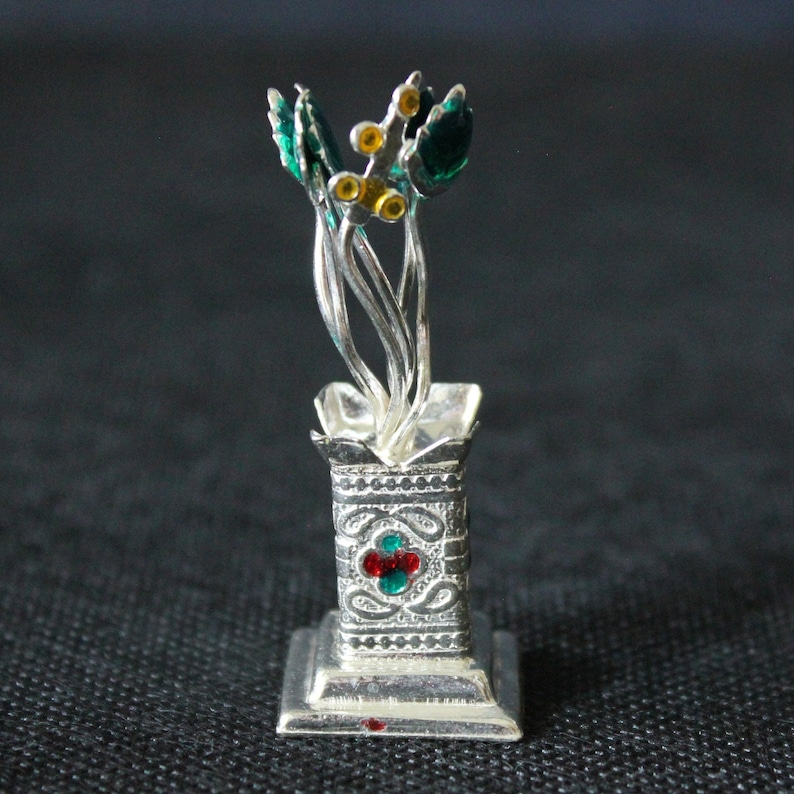 Silver Tulsi Tulasi Thulsi Plant Symbol of purity and Devotion With ...