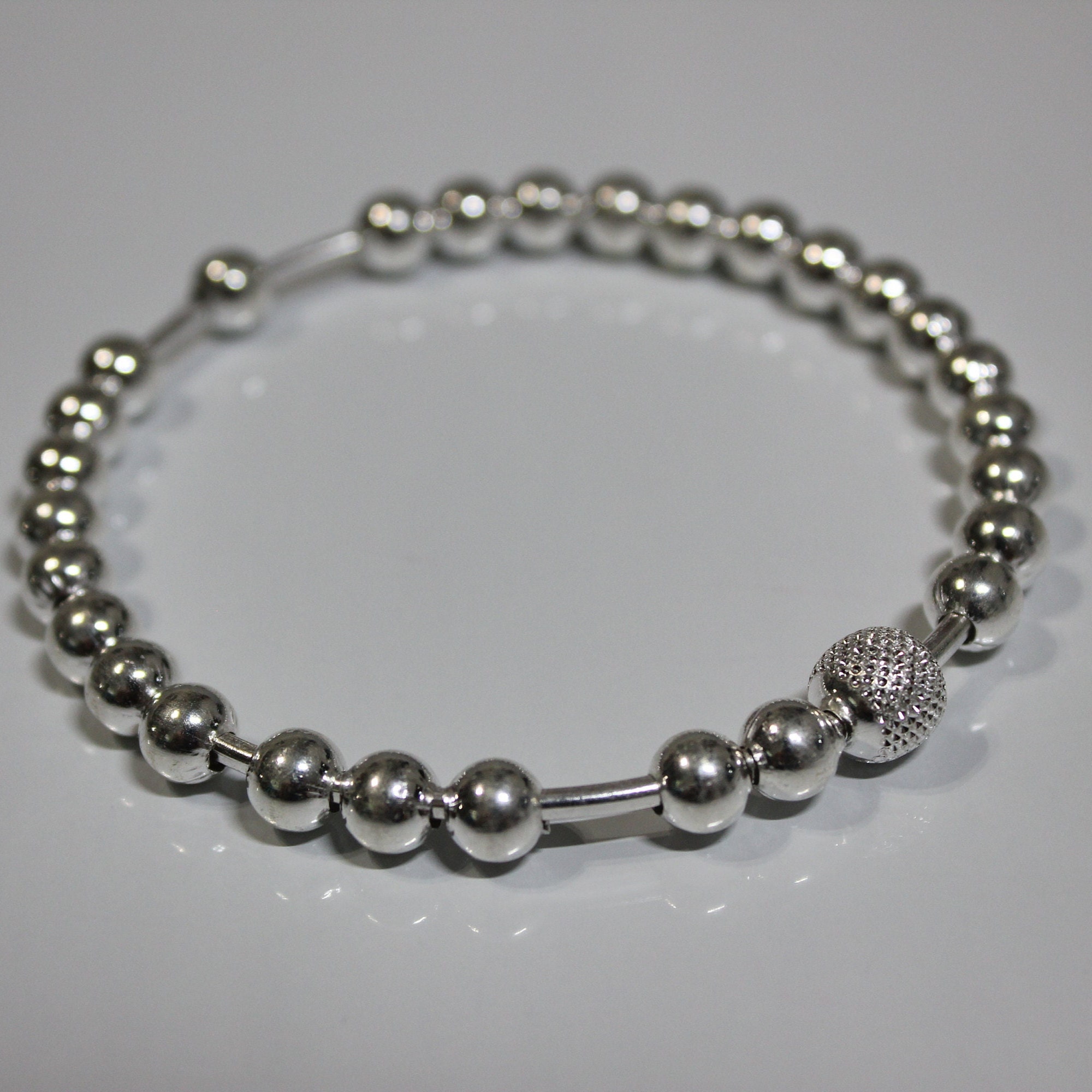 600 Silver Jaap Kada Punjabi/sikh Kada With 29 Beads - Etsy