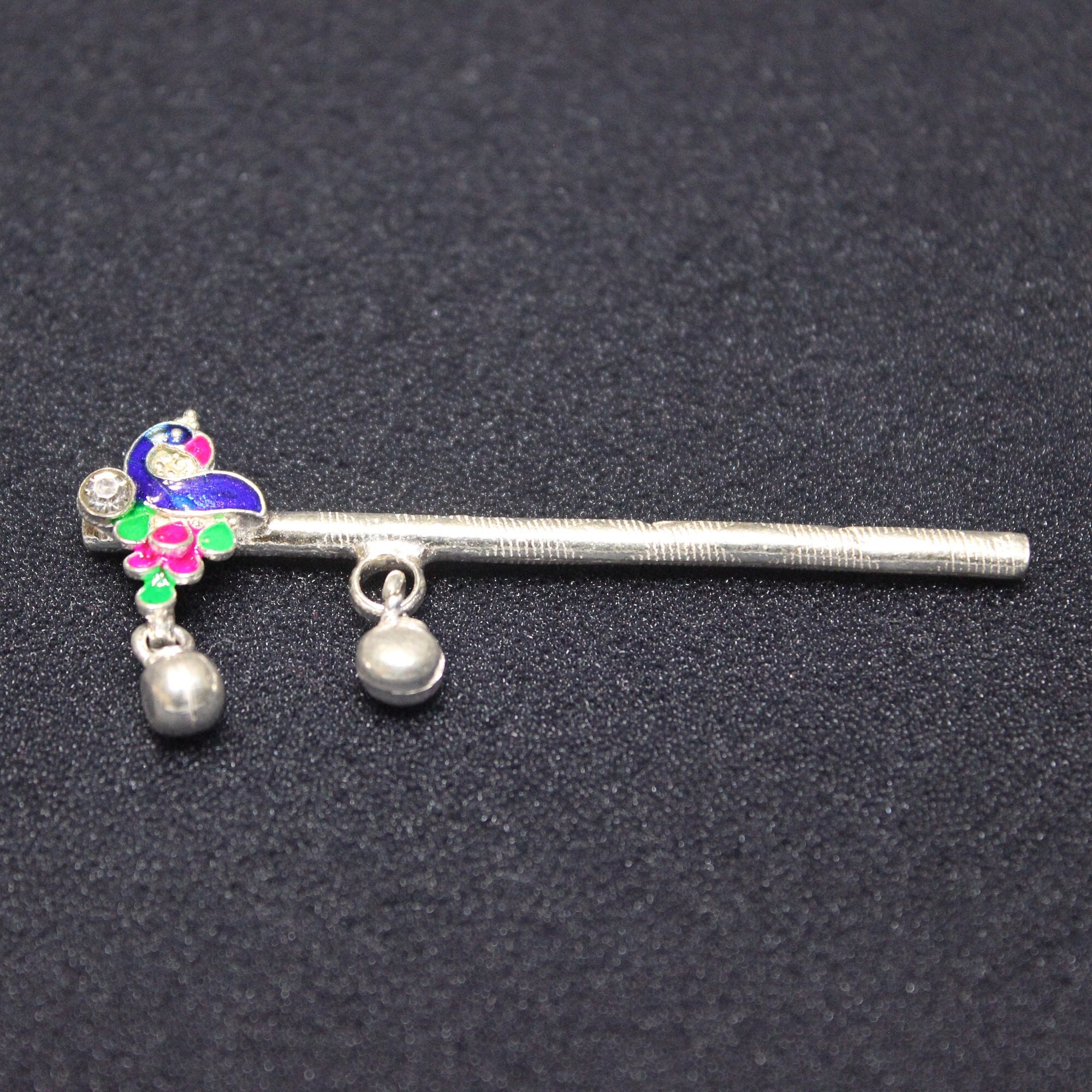 Silver Flute/bansuri for Laddu Gopal Ji Handmade Idol Krishna Flute - Etsy