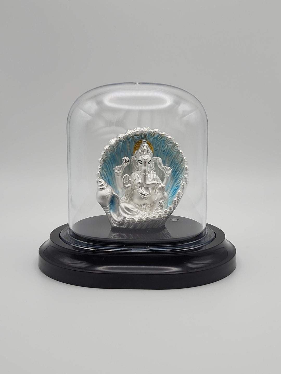 999 Pure Silver GANESHA Murti Statue Idol Enclosed in - Etsy