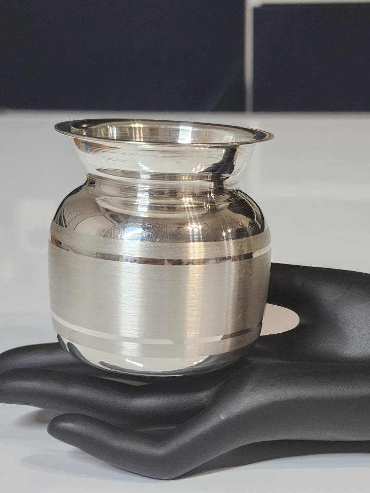 999 Pure Silver Kalash for Home Temple Multiple Size Options - Etsy