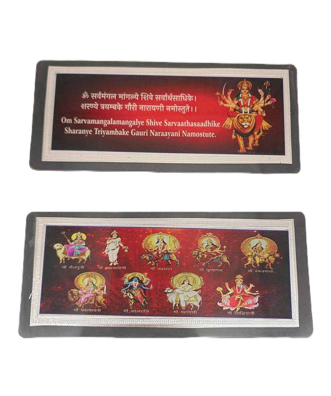 999 Pure Silver Nav Durga Darshan With Durga Maa Mantra in English and ...