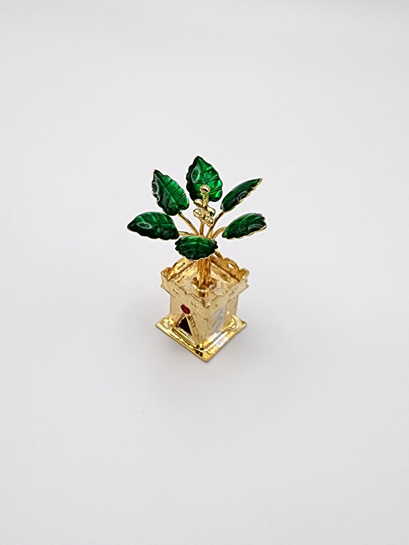 Gold Plated Silver Tulsi | Tulasi | Thulsi Plant Symbol of "purity and ...