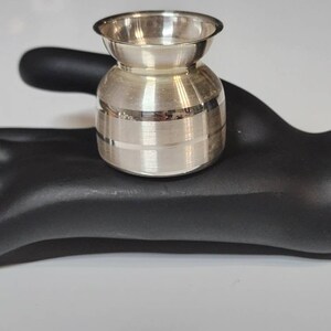 999 Pure Silver Kalash for Home Temple | Multiple Size Options - Etsy