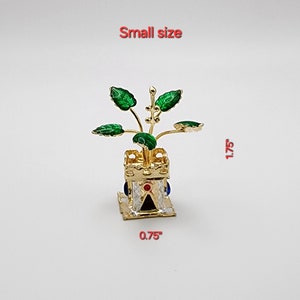 Gold Plated Silver Tulsi | Tulasi | Thulsi Plant Symbol of "purity and ...