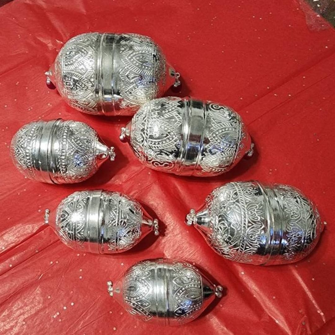 600-700 Silver Pooja Coconut Multiple Size Option - Etsy