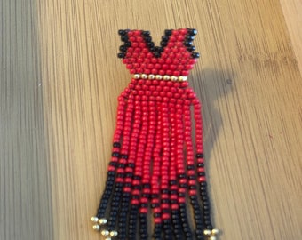 Indigenous Red Dress Pin MMIWG2S, Red Dress Awareness, Red Dress ...