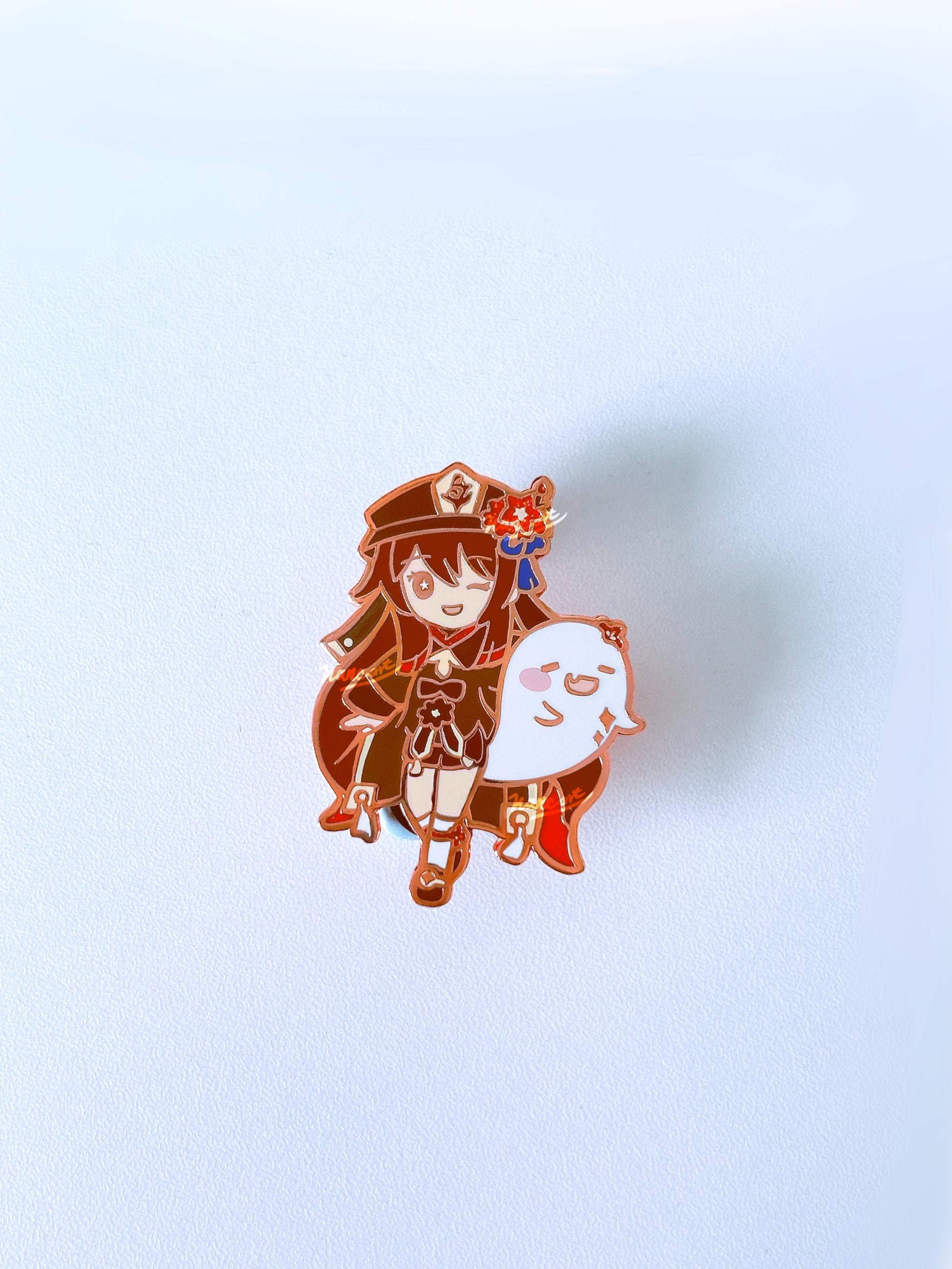 Genshin Hutao Hard Enamel Pins - Etsy