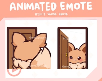 Animated Eevee Walk Out of Door Emotes | Adorable Streaming Emoji ...