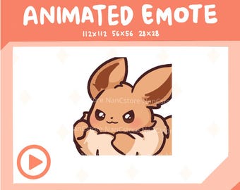 Animated Walking Away Eevee Emotes | Chibi Eevee | Streaming Kawaii ...