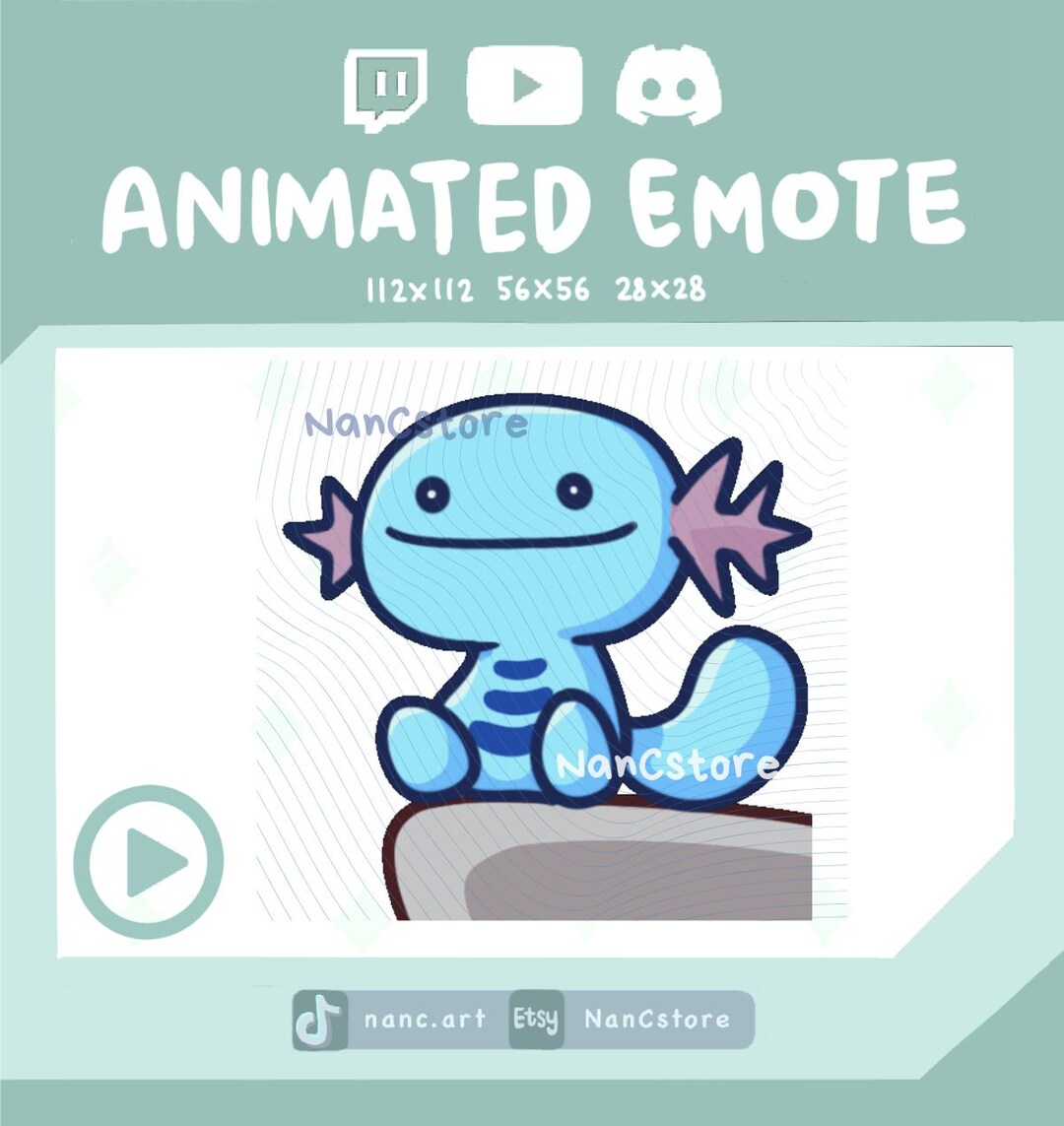 Moody Wooper Animated Emotes | Chibi Pokemon Twitch Discord Chat Emoji ...