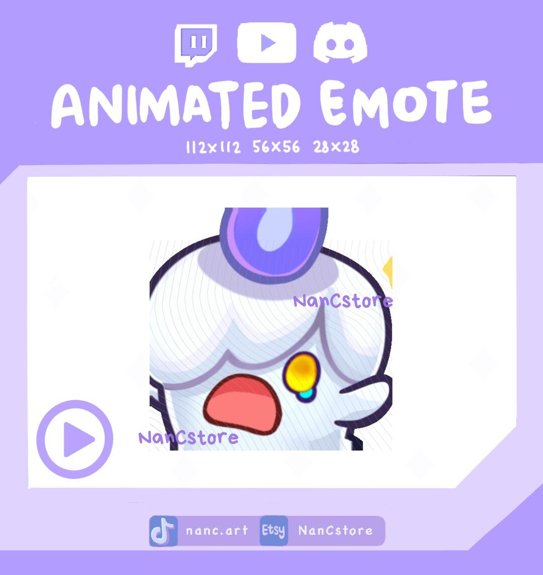 Animated Scared Panic Litwick Emotes | Streaming Emoji | Twitch Discord ...