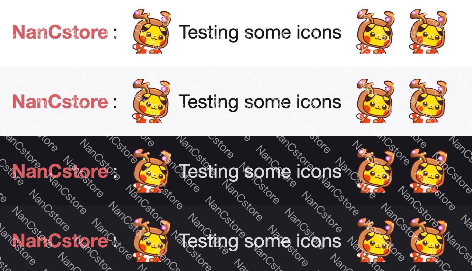 Kawaii Deer Hat Pikachu Animated Emotes for Twitch and Discord ...