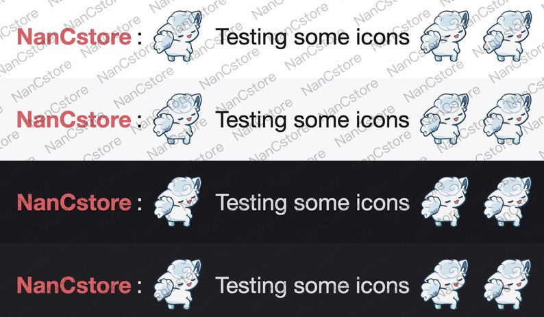 Twerk Alolan Vulpix Animated Emotes | Adorable Pokemon Chat Streaming ...