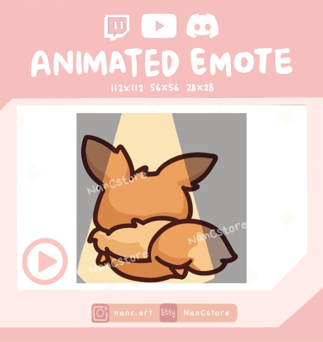 Dramatic Eevee Emotes | Animated Tragic Sad Pokemon Spotlight for ...