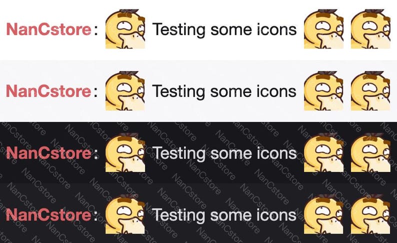 Animated Evil Psyduck Flirting With Thick Eyebrow Emotes | Chibi ...