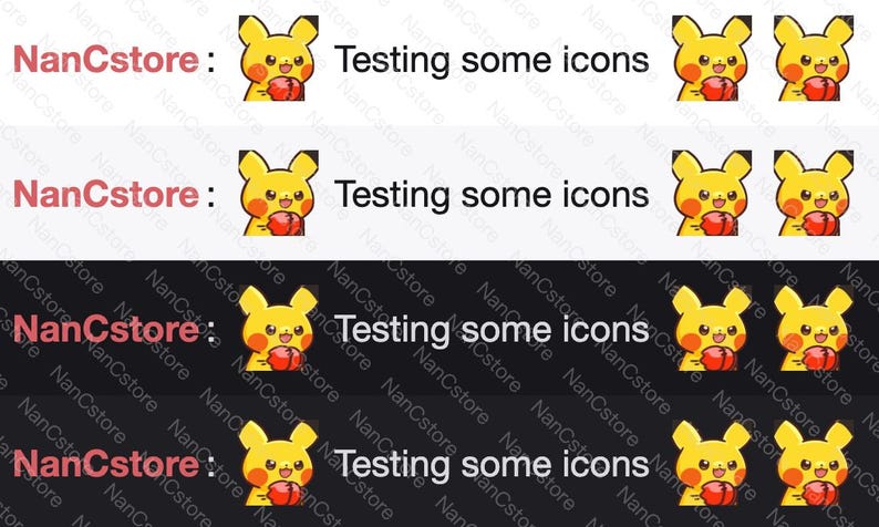 Pikachu Punching Animated Emotes | Chibi Pokemon | Streaming Adorable ...