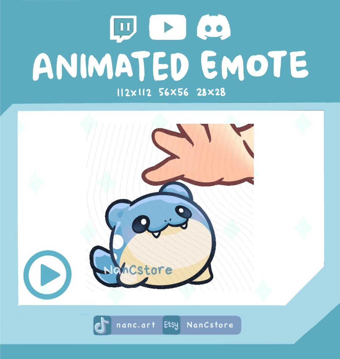 Animated Spheal Get Caught Emotes | Twitch Discord | Streaming Gamers ...