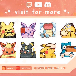 Animated Eevee Wearing Headphone Chilling With Music Emotes | Twitch ...