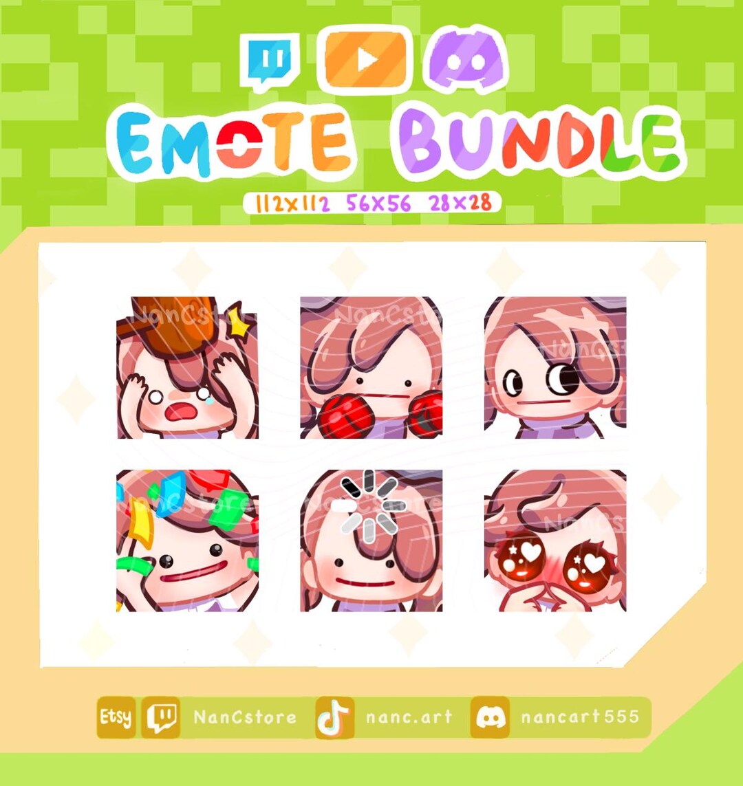 Pokopia Ditto Human Form Emote Pack 3 | Chibi Twitch Set | Deep Skin ...
