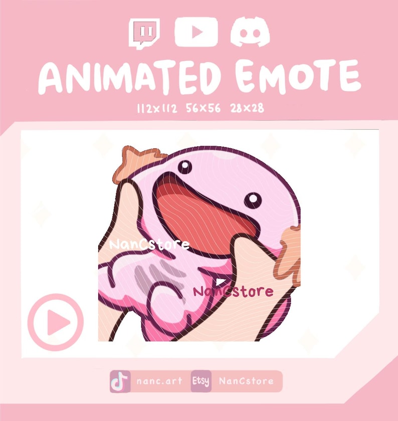 Animated Squishy Shiny Wooper Emotes | Chibi Pokemon | Streaming Kawaii ...
