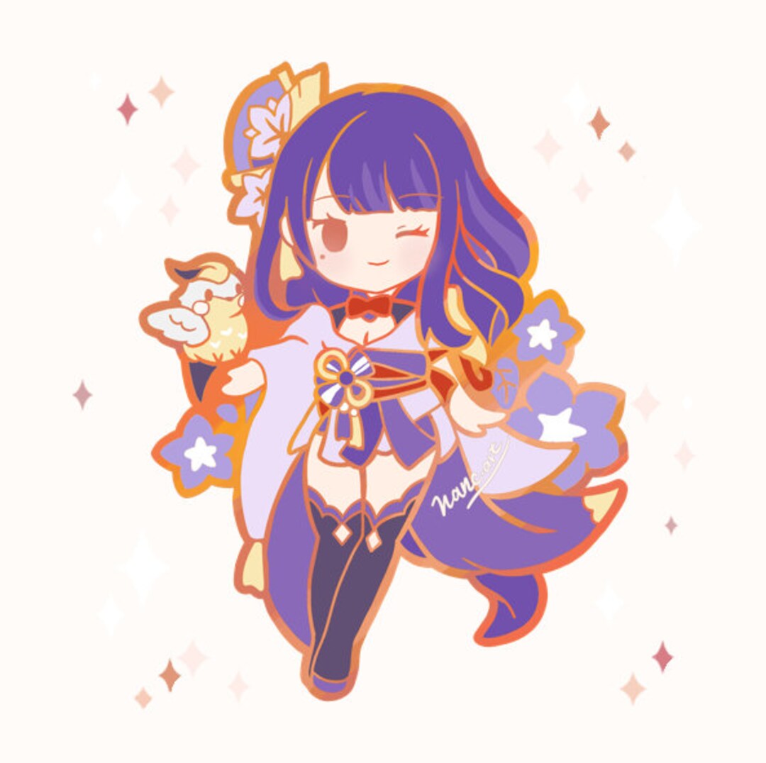 Genshin Raiden Hard Enamel Pins - Etsy