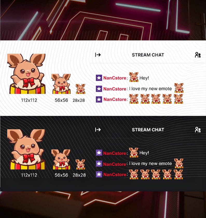 Animated Eevee Surprise Emerge Unboxing Emotes | Cute Pokemon ...