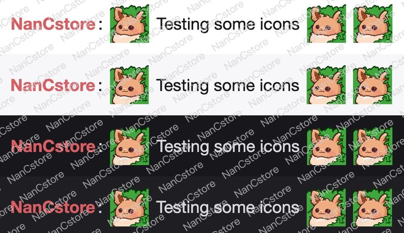 Animated Eevee Hiding Bush Emotes | Adorable Streaming Emoji | Twitch ...