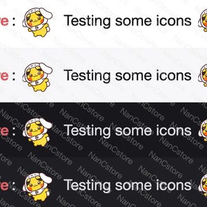 Kawaii Bunny Hat Pikachu Animated Emotes for Twitch and Discord | Spin ...