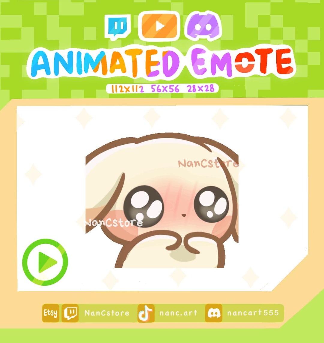 Animated Shy Pleading Peakychu Emotes | Pokopia Streaming Emoji Discord ...