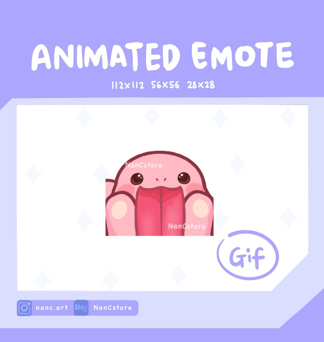 Animated Lickitung Licking Emotes | Cute Pikachu | Streaming Emoji ...
