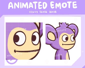 Side Eye Aipon Animated Emotes | Cute Pokemon Monkey | Twitch Discord ...