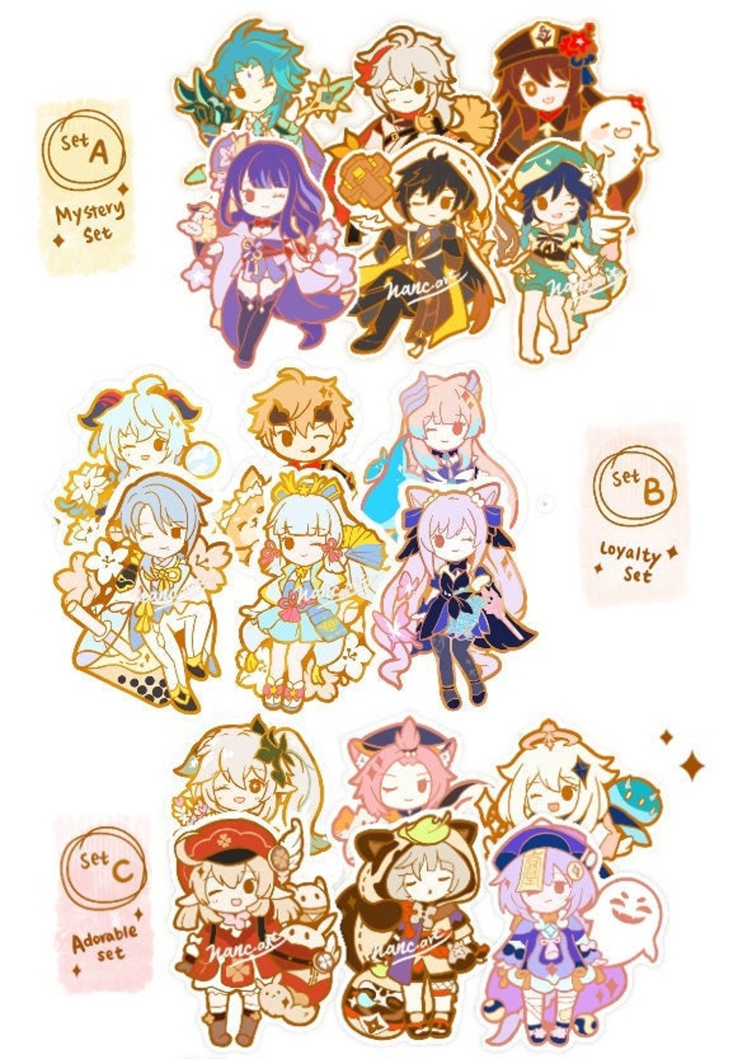 ADD-ON Sticker Pack only Purchase With Pin - Etsy