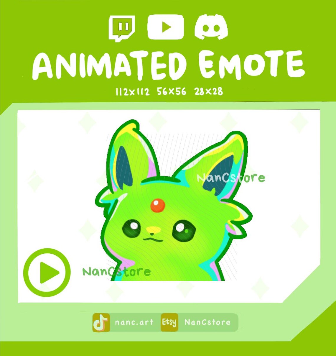 Animated Shiny Espeon Shaking Head Emotes | Pokemon Eevee Streaming ...