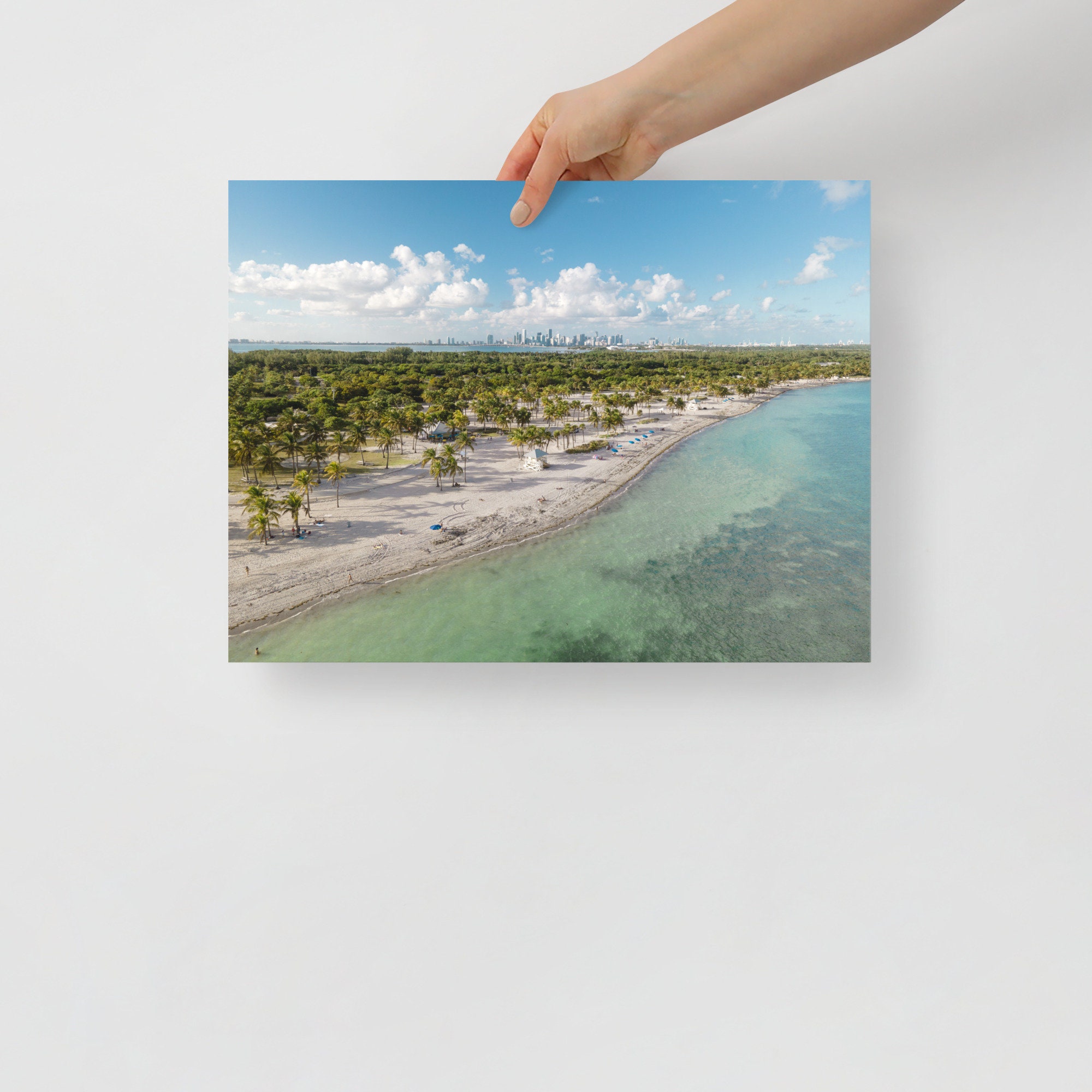 Poster: Paradise Beach | Crandon Beach | Key Biscayne | Miami | Aerial ...
