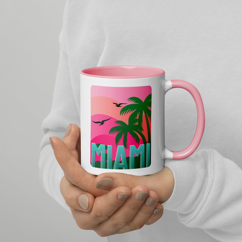 Miami Mug With Color Inside | Due Italiani a Miami Original Collection ...