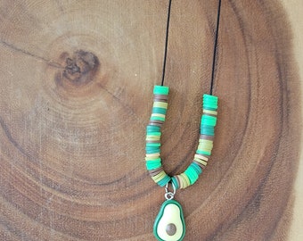 Milky Quartz Necklace Carved Avocado Stone Necklace Natural - Etsy