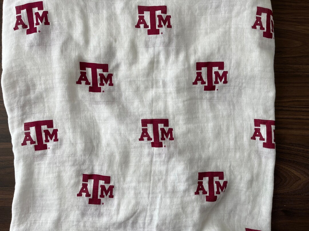 Aggie Swaddle Texas A M Receiving Blanket Texas A M Blanket Aggie Baby ...