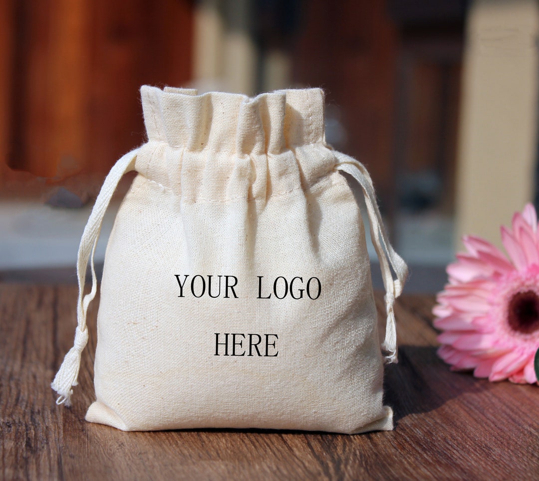 Custom Pouches,logo Pouch,personalized Cotton Muslin Bag,jewelry ...