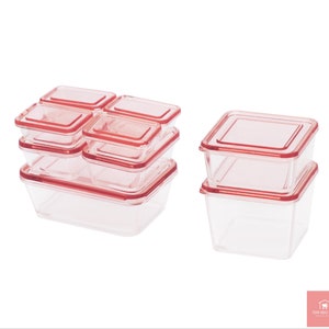 9pcs Miniature Food Storage Box for Tiny Cooking or Dollhouse Kitchen ...