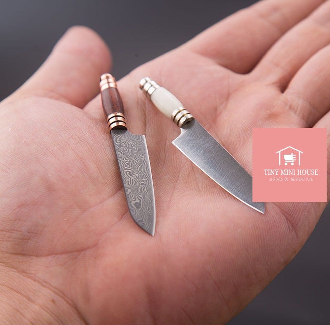 Real Miniature Cooking: Real Mini Santoku Knife Knife Holder Sharp as ...