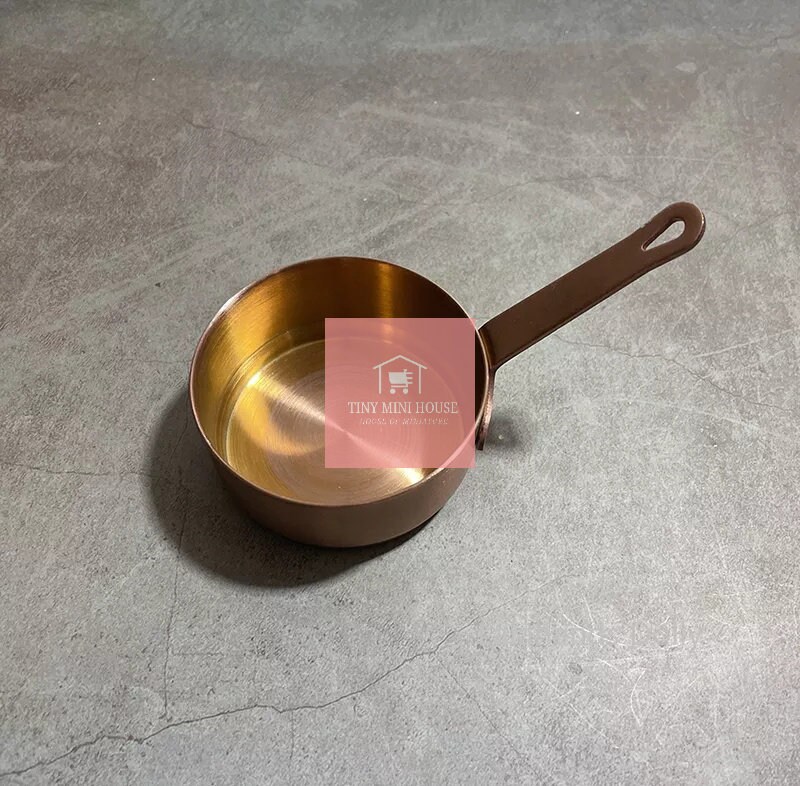 Miniature SS Sauce Pan for Real Cook Tiny Food or Miniature Cooking - Etsy