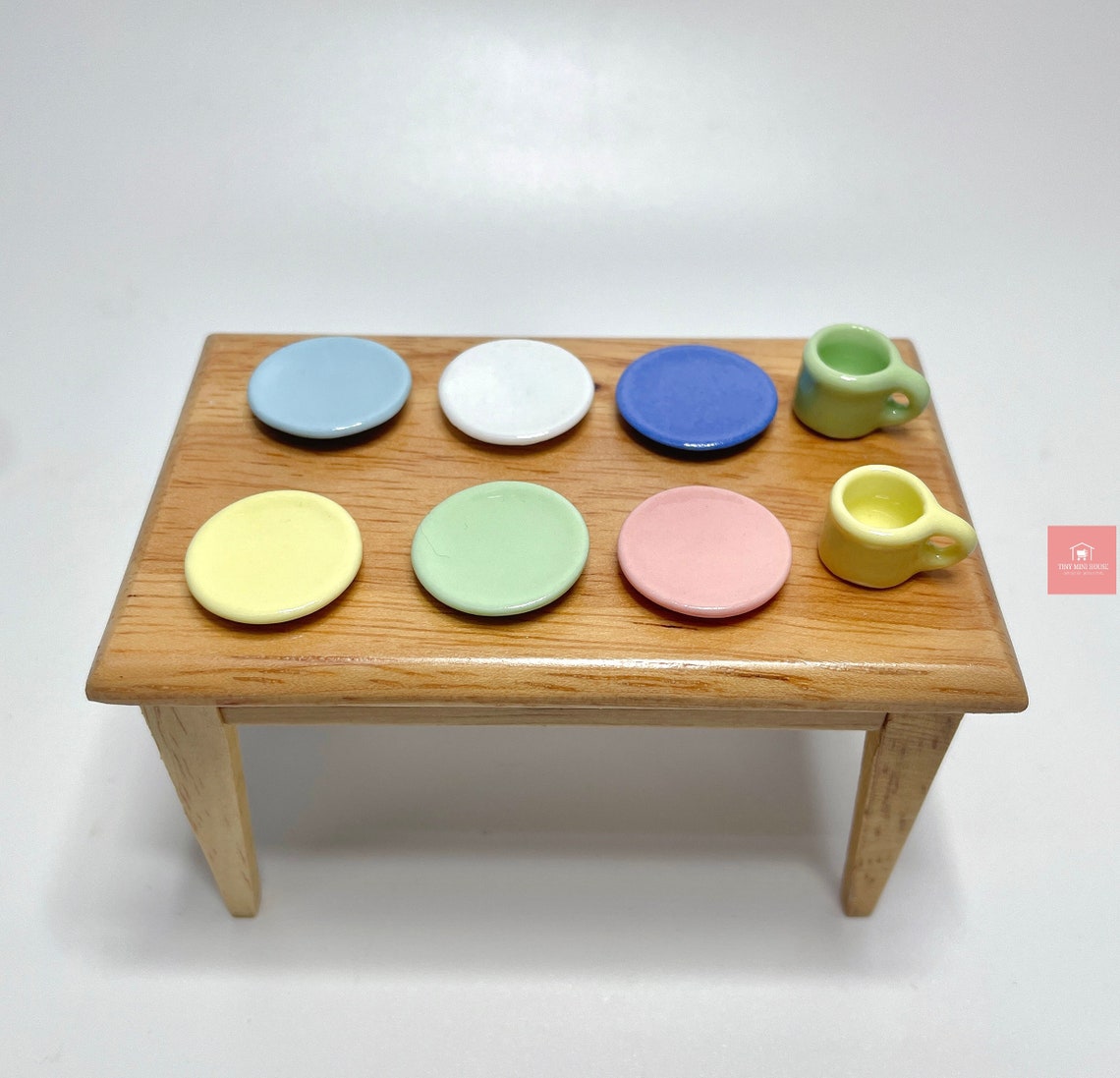 Real Miniature Cooking: Mini Plate Mug Rack Set for You Tiny - Etsy