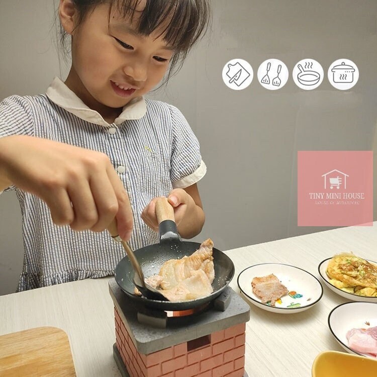 Real Working Miniature Kitchen Set for Cook Real Mini Food - Etsy Australia