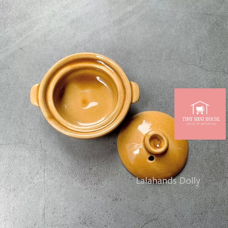 Real Miniature Cooking: Mini Ceramic Pot for Cook Tiny Food or ...