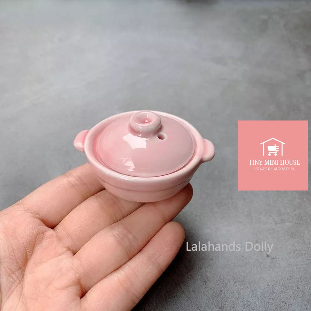Real Miniature Cooking: Mini Ceramic Pot for Cook Tiny Food or ...