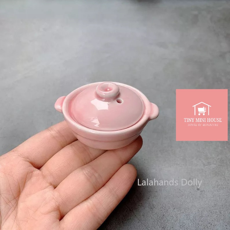 Real Miniature Cooking: Mini Ceramic Pot for Cook Tiny Food or ...