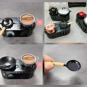 Real Mini Food Cooking 1:12 Miniature Cooking Stove for Miniature ...